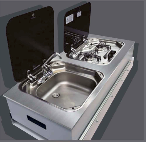 KitchenPro 1100 Slide Out Kitchen Unit | Stainless Steel | Smev Equipp ...