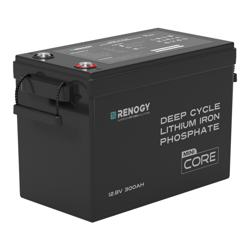 RENOGY MINI | 12V 300Ah LiFePO4 Battery | 384x194x253mm | with Battery ...